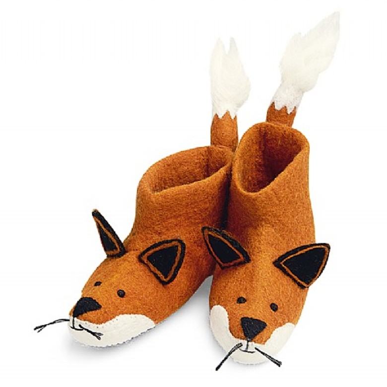 Folk Art Fox Slippers – Nbird