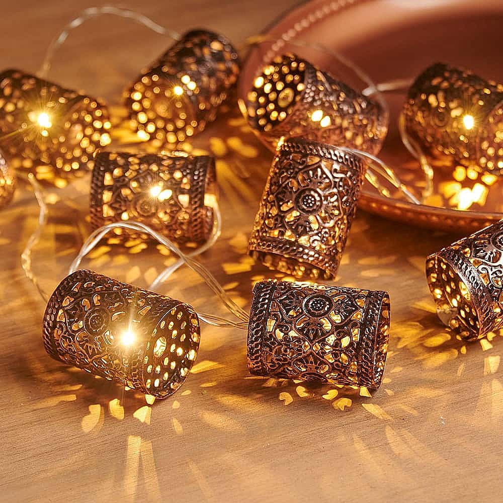 Casablanca Pierced-Work Light Chain | Unique Lighting | Culture Vulture