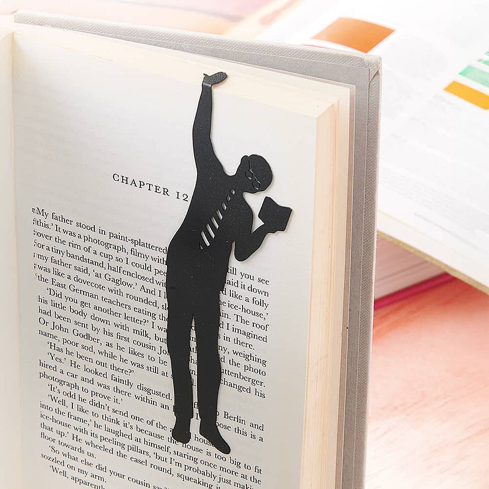 Book Hugger Glasses & Tie Bookmark | Culture Vulture